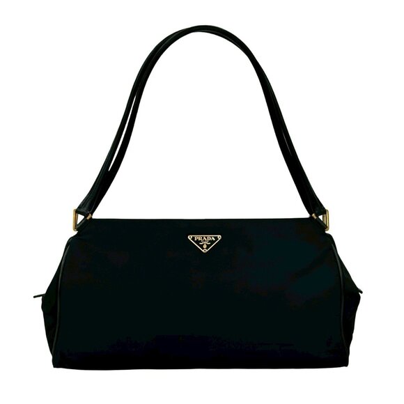 Prada | Bags | Prada Prada Triangle Logo Metal Hardware Nylon Leather ...